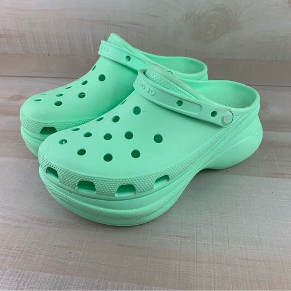 CROCS | Shoes | Crocs Mint Green Platform Clogs | Poshmark